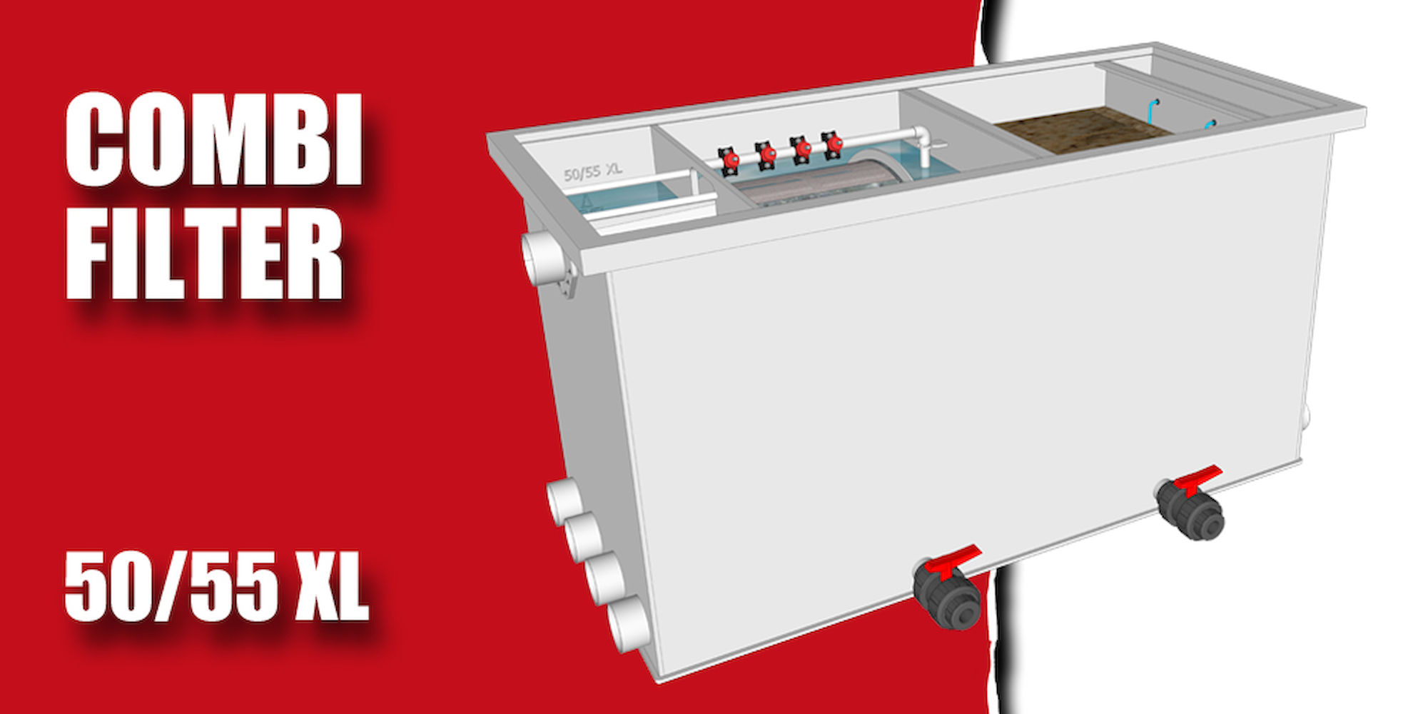 Combi Filter 50/55 XL - Aquaking Red Label